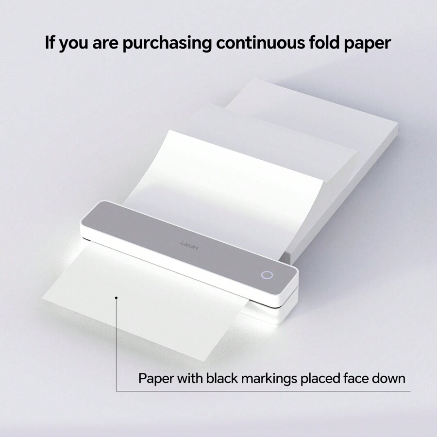 HPRT 200 Sheets US Letter Thermal Paper 8.5 X 11 Inches, Compatible ...