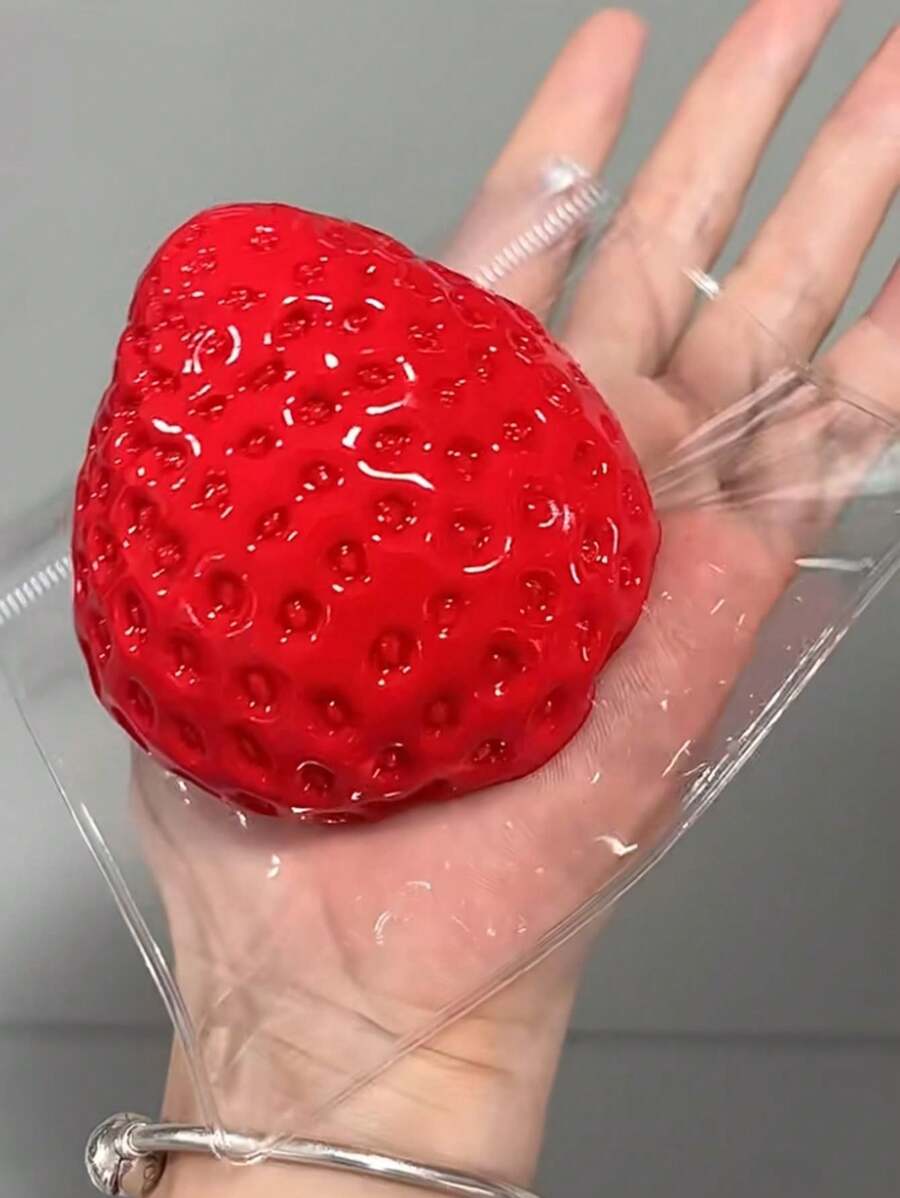 Juicy Strawberry Squeeze Toy, Stress Relief & Fun For Office Workers, Students, Perfect For All ...