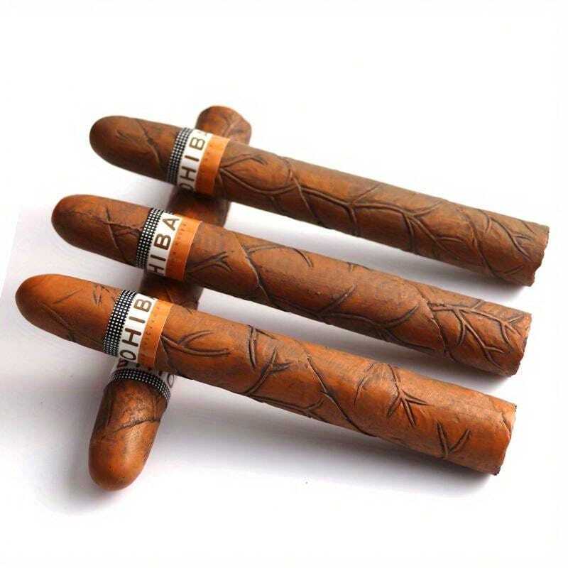 1/4 Pcs Funny Fake Cigar Prank Decor - Realistic Cuban Cigar Model ...