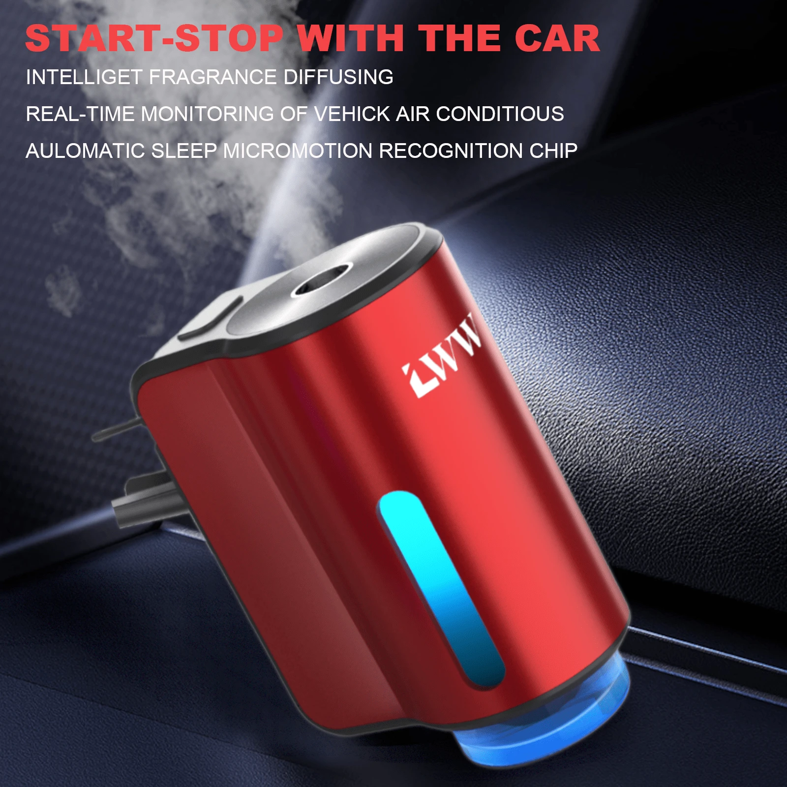 Smart Car Air Freshener - Upgraded 3x10ml France Essential Oil ...