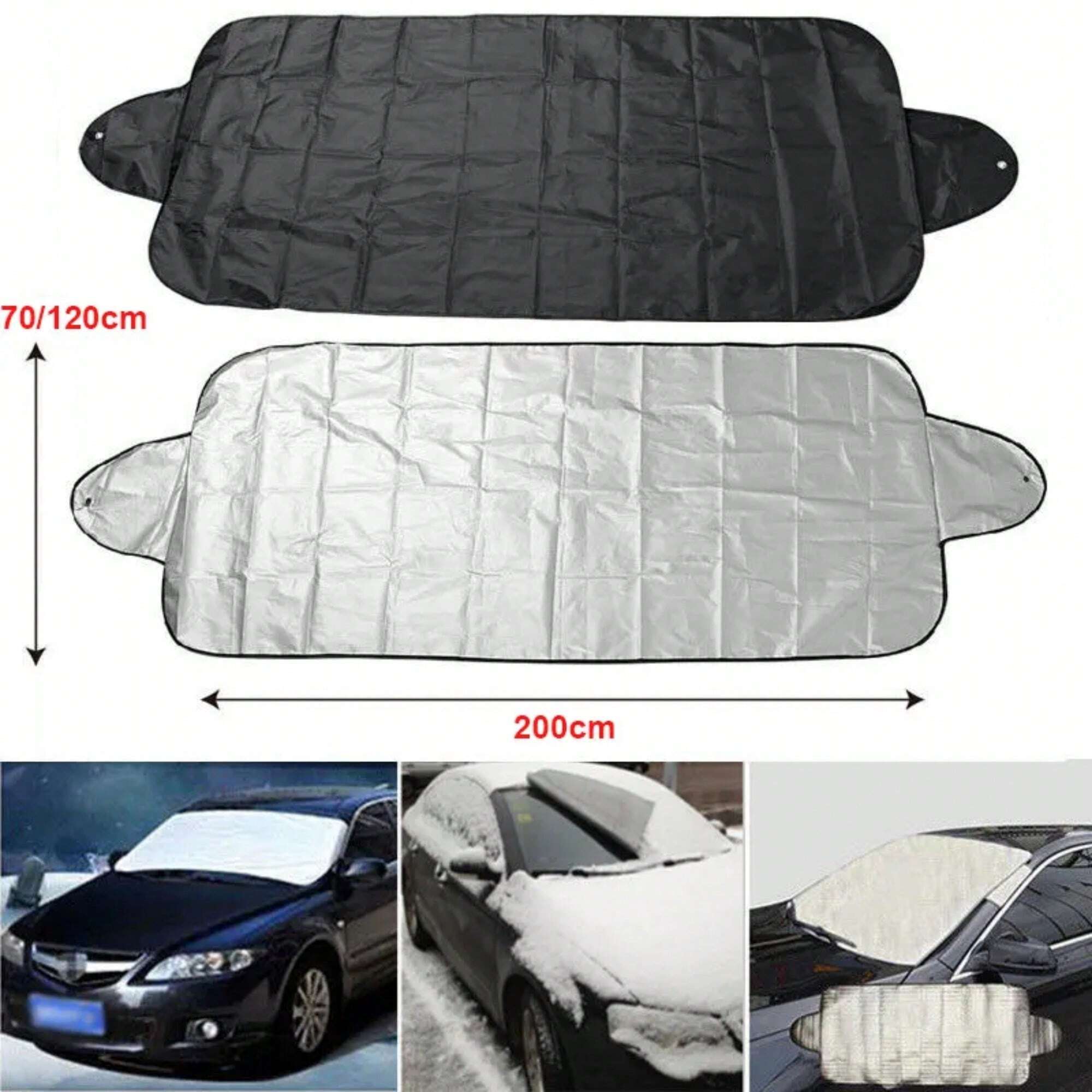 Hot Polyester With Silver Coated Foldable Car Snow Shade/ Car Snow ...