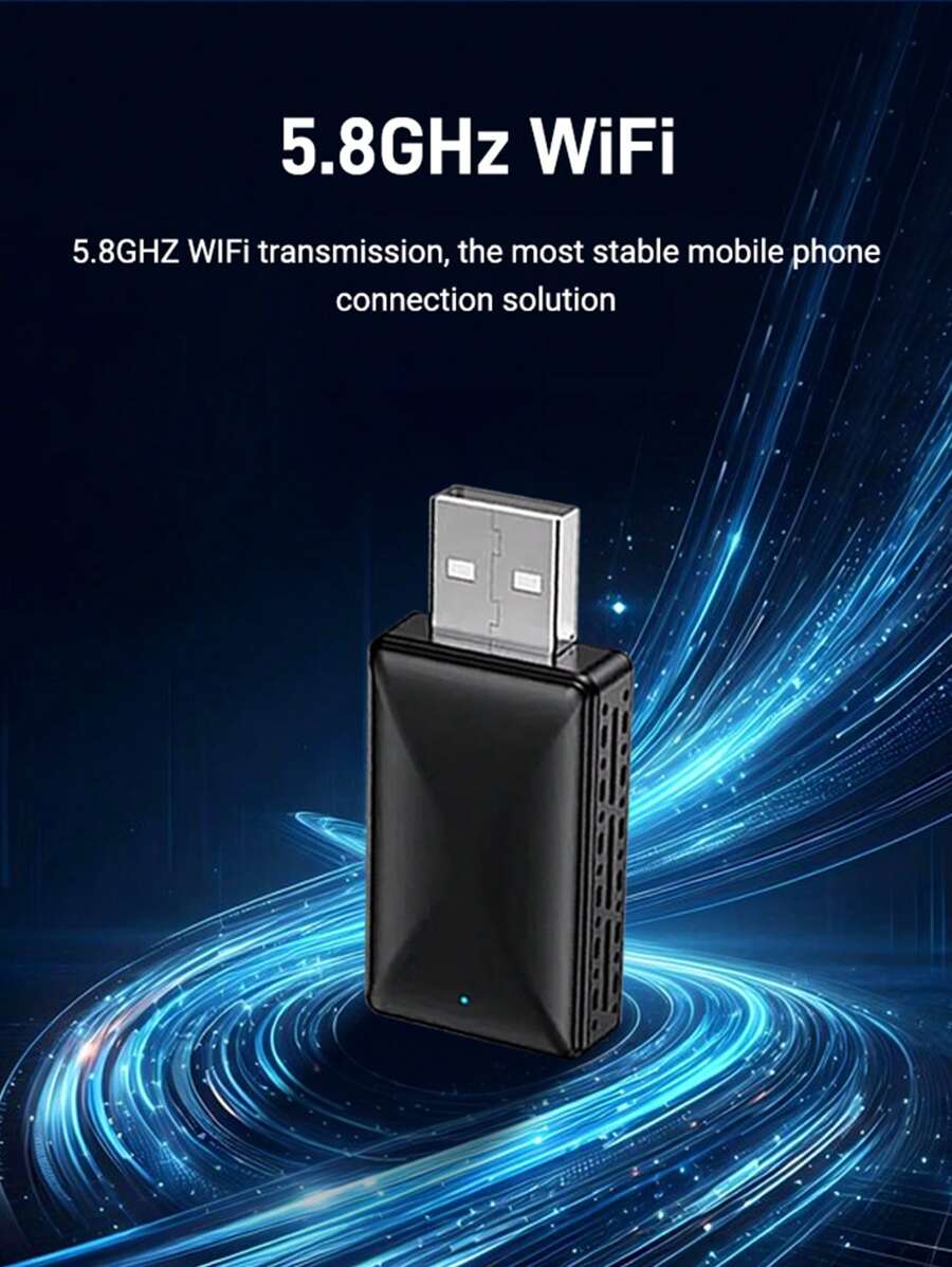 Acodo Adaptador inalámbrico Acodo CarPlay/Android Auto 2 en 1 Mini reproductor multimedia para ...