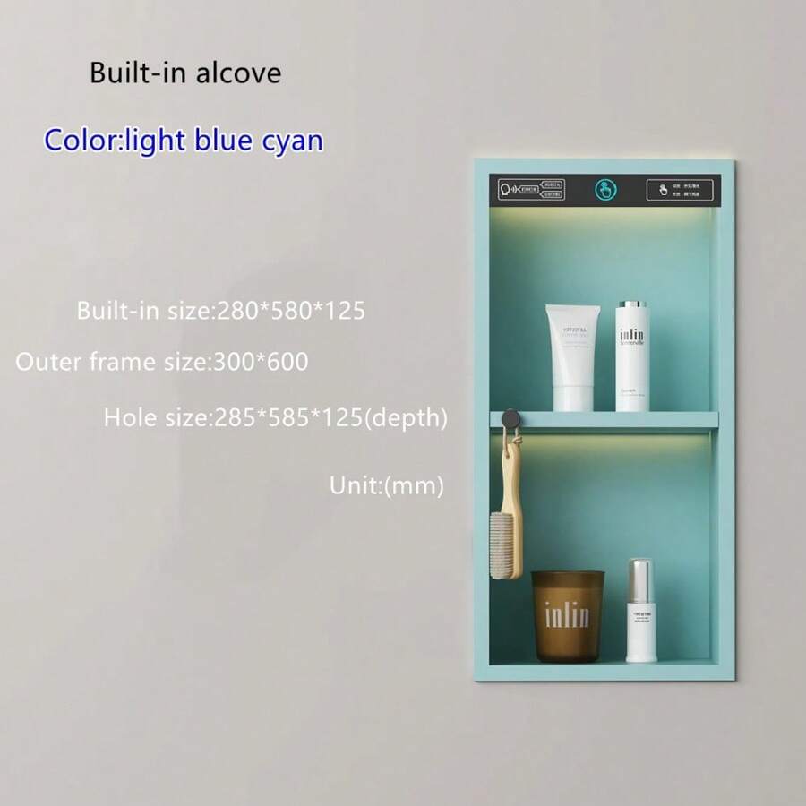 Concealed Matte Wall Niche Shower Room Stainless Steel Wall Recessed ...