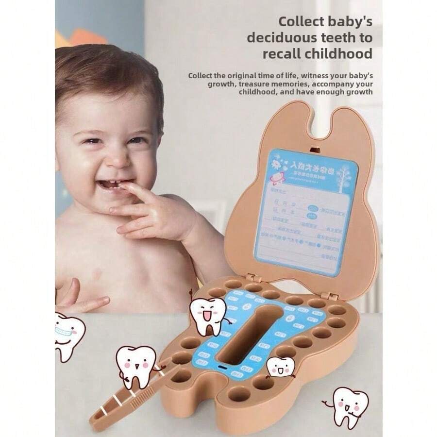 Baby Tooth Fairy Collection Memory Box, Tooth Keepsake Box For Baby Milk Teeth, Hair & Umbilical ...