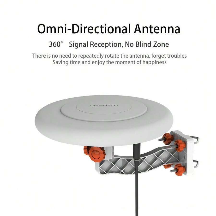 360° Omni-Directional Outdoor TV Antenna RV Marine Gain Booster Digital ...