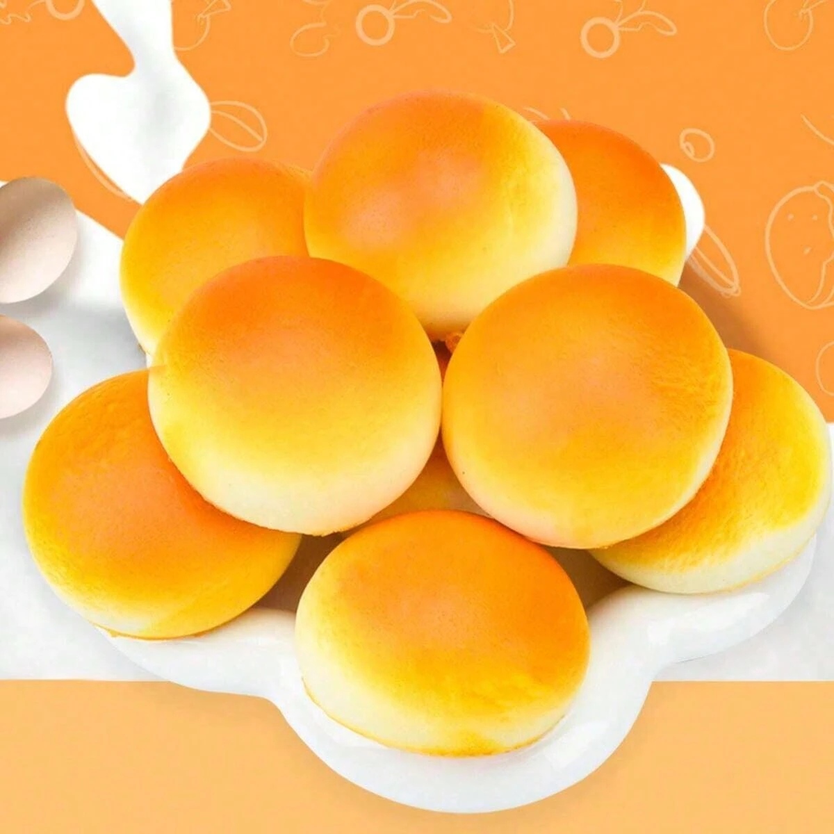 1pc Squishy Slow Rising Polyurethane Foam Pretend Bread Toy, French ...