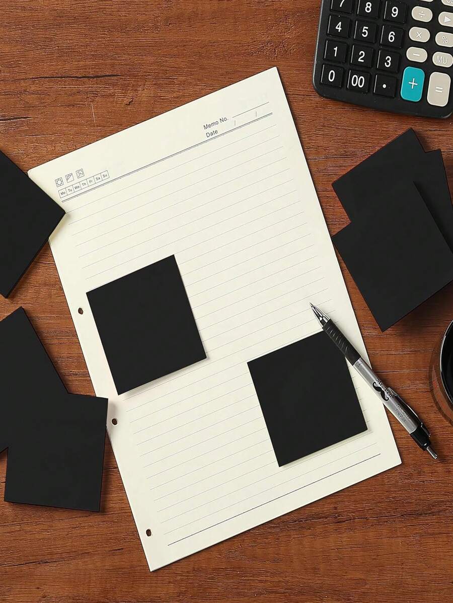 Highly Attractive Pure Black Convenience Sticker For Students, Black ...