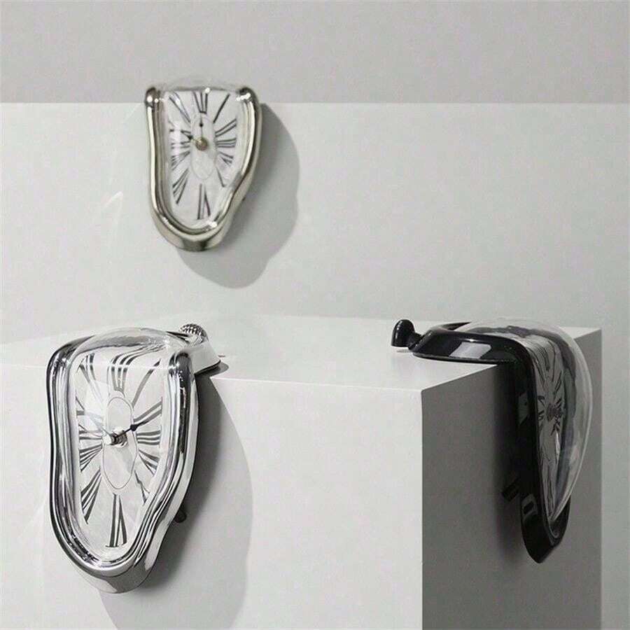 1pc Surreal Melting Clock Silent Melted Wall Clock Salvador Dali Style ...