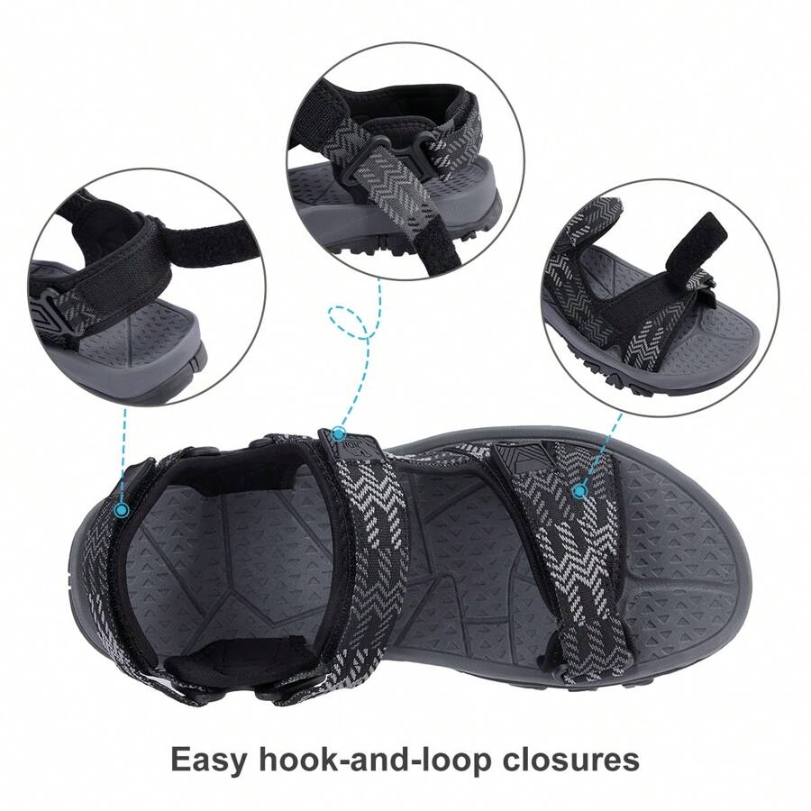 CAMEL CROWN Men's Sandals Waterproof Adjustable Climbing Stair Sandals Athletic Fisherman Hiking ...