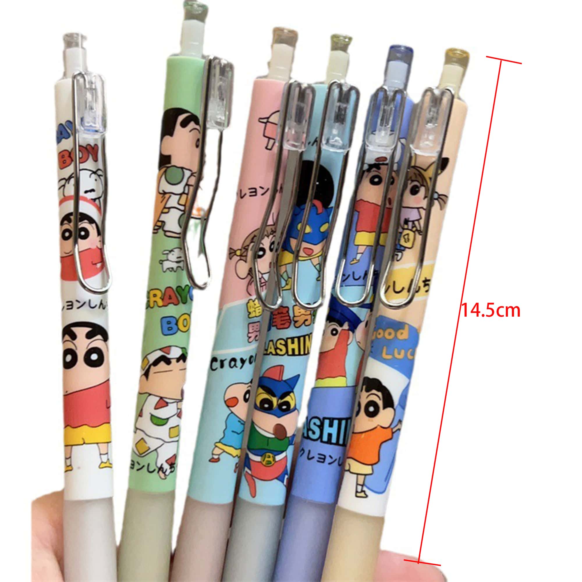CRAYON SHINCHAN Cute Crayon Shin Chan Alloy Hook Carbon Pen High Beauty ...