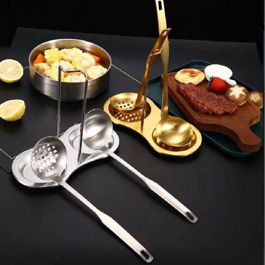Stainless Steel Soup Spoon Rack Creative Hot Pot Tableware Gift Hotel ...