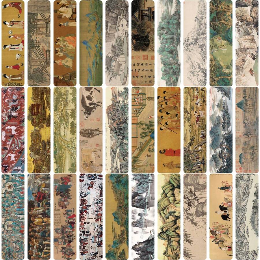 30 Ancient Style Famous Painting Bookmarks Themed Bookmarks Series ...