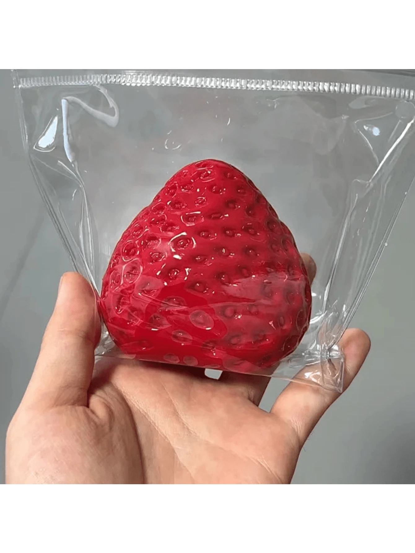 New Arrival Bestselling Solid Strawberry Squeeze Toy, Soft Silicone ...