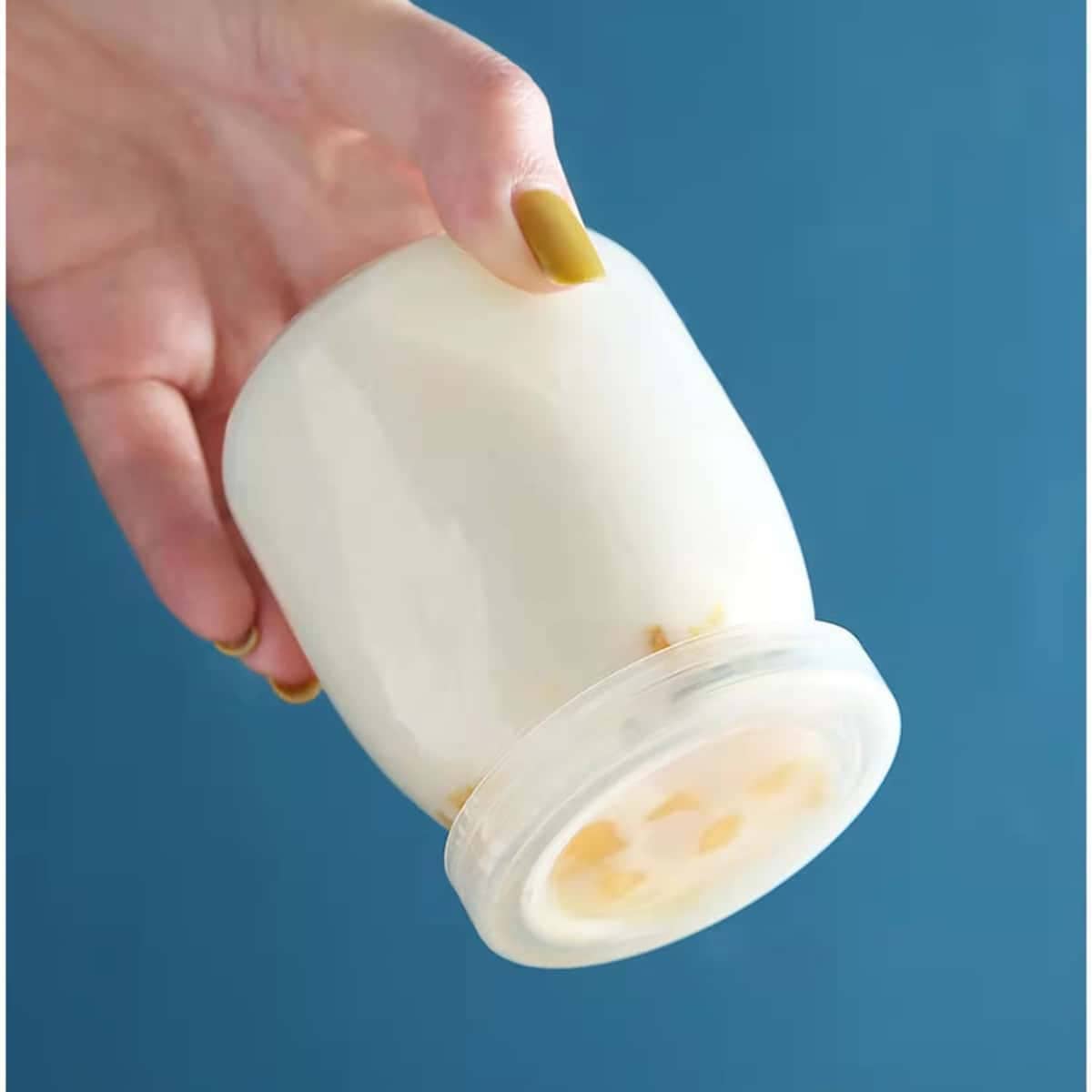 10PCS 100ml Transparent Glass Jar With PE Lid, Glass Yogurt Container ...