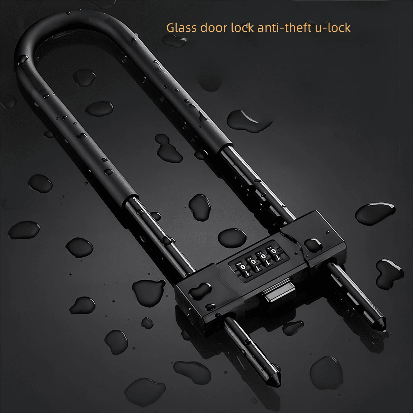 Extended Password Glass Door Lock, Anti-Theft U-Lock, Electric Bike ...