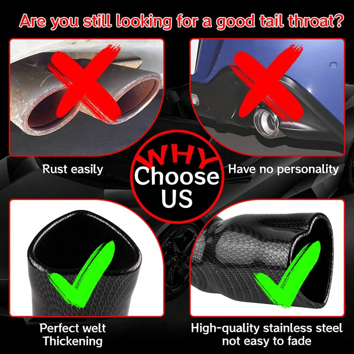 Fashion Inlet Size 63mm Heart Shape Style Stainless Steel Pink Car ...