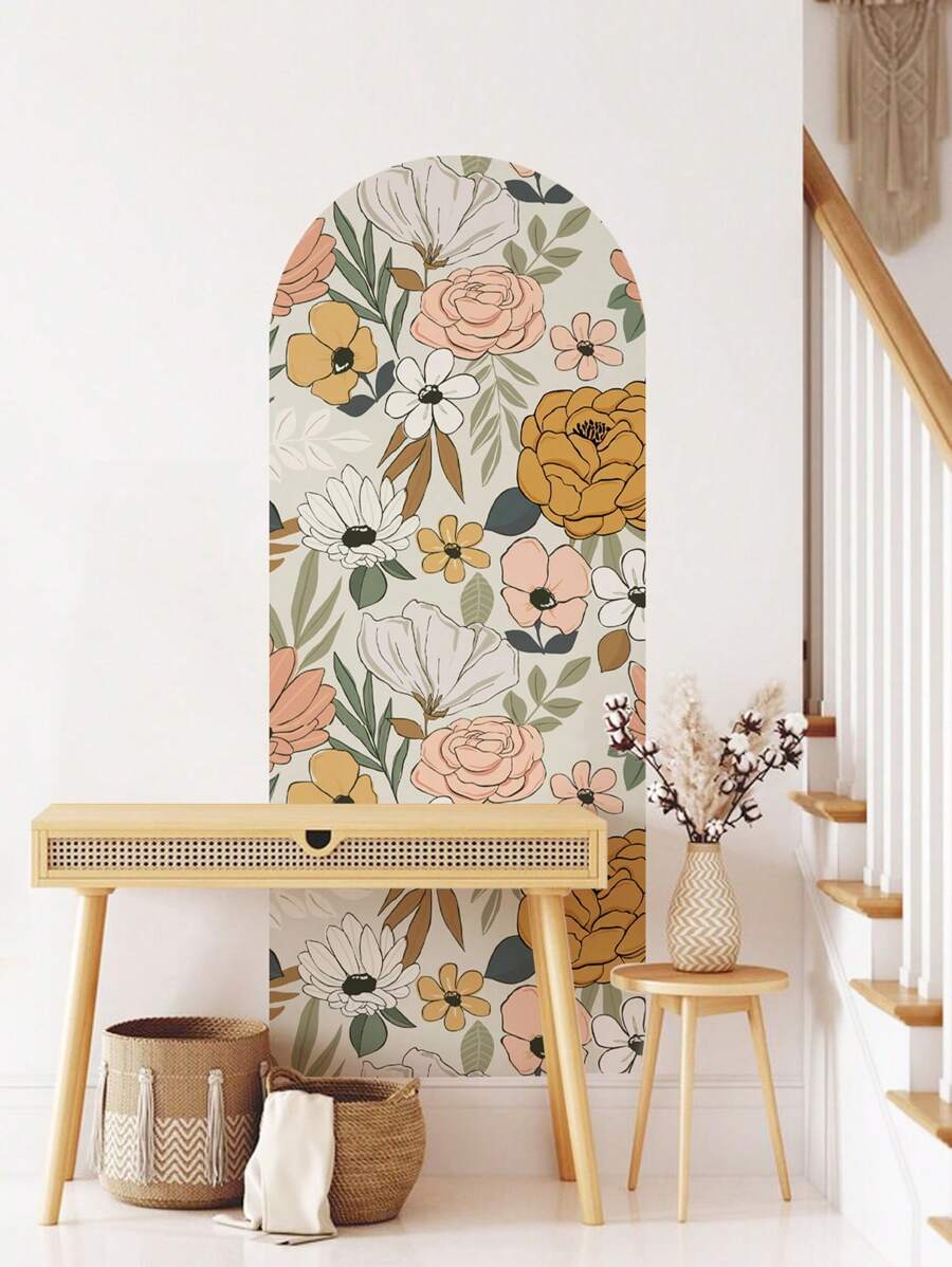 1pc Interior Wall Art Renovation Mural Arch Decals Headboard Wall ...