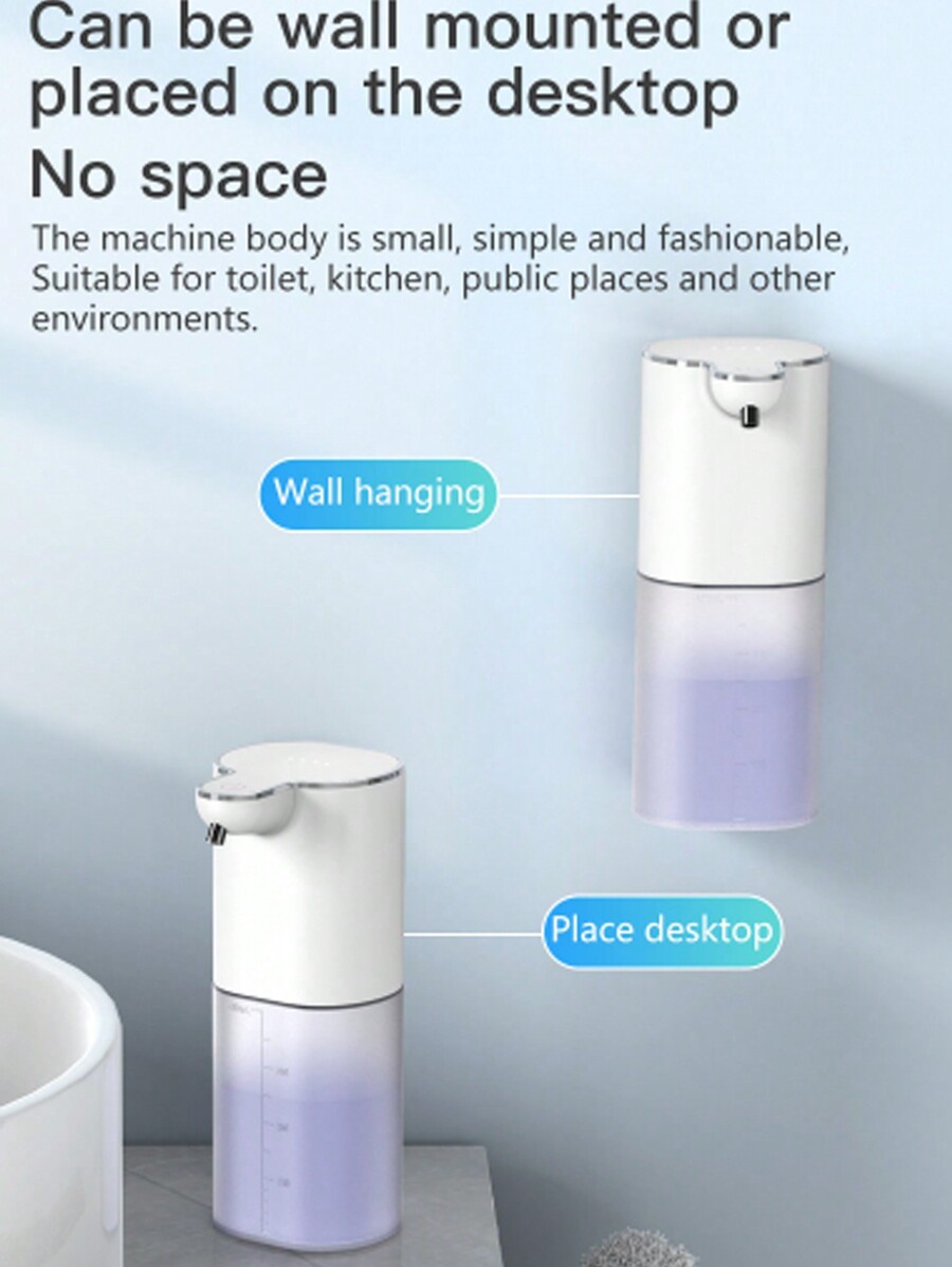 Automatic Touchless Soap Dispenser, Wall-Mounted Smart Rechargeable ...