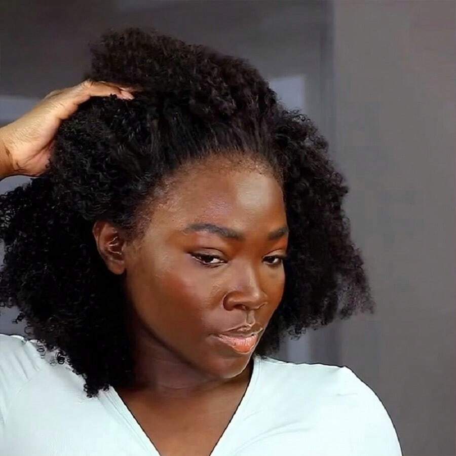 4C Curly Edges Lace Front Human Hair Wigs Afro Curly 13x4 Transparent ...