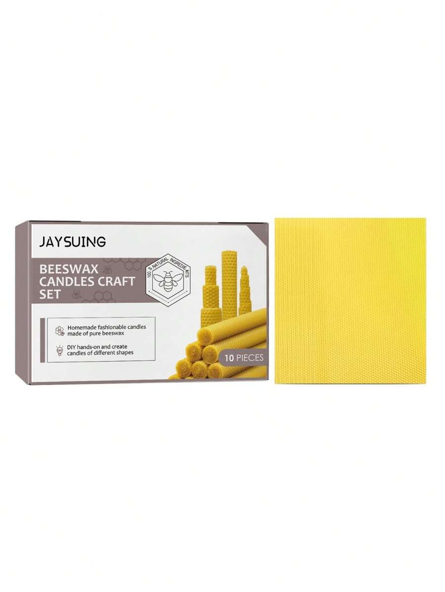 1 Pack (10pcs) Handmade Beeswax Sheets, DIY Atmosphere Honeycomb Candle ...