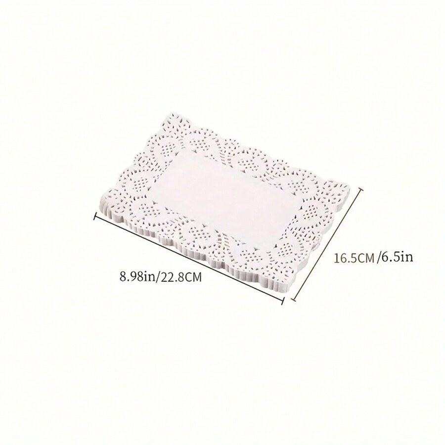 150 peças/três formatos de papel de renda, almofada de papel absorvente ...