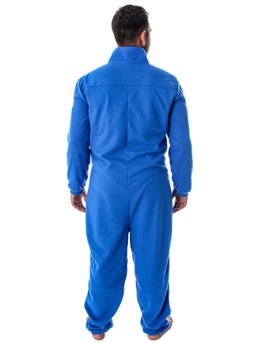 PJammy NASA Men's Space Shuttle Astronaut Costume One Piece Pajama ...