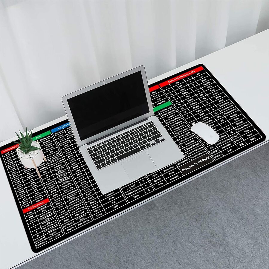 1pc Keyboard Shortcut Mouse Pad, Office/Excel/Word/PPT Shortcuts Cheat ...
