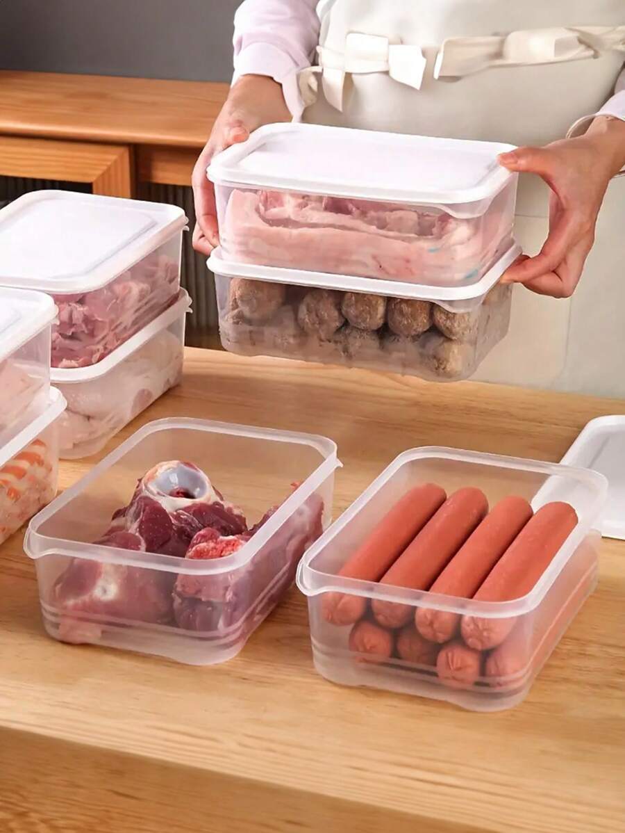 6pcs Leak-Proof Food Storage Containers With Transparent Lids, Reusable ...