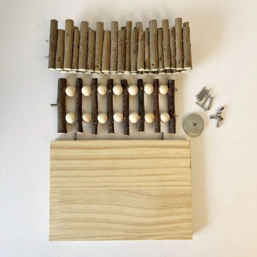 Wooden Hamster Platform With Climbing Ladder Chinchilla Platform ...