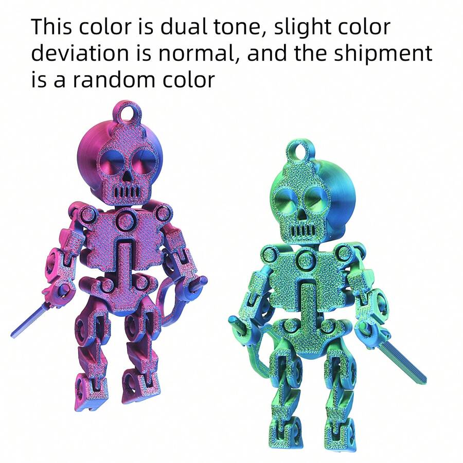 Creative Mecha Skeleton With Weapons, Posable 3D Printed Toy, Can Be ...