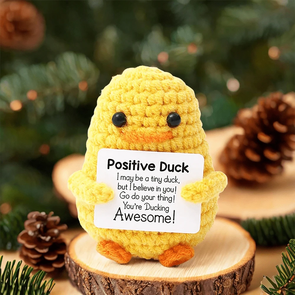 1pc Emotional Support Poop Catcher - Hand-Crocheted Cute Duck Animal ...