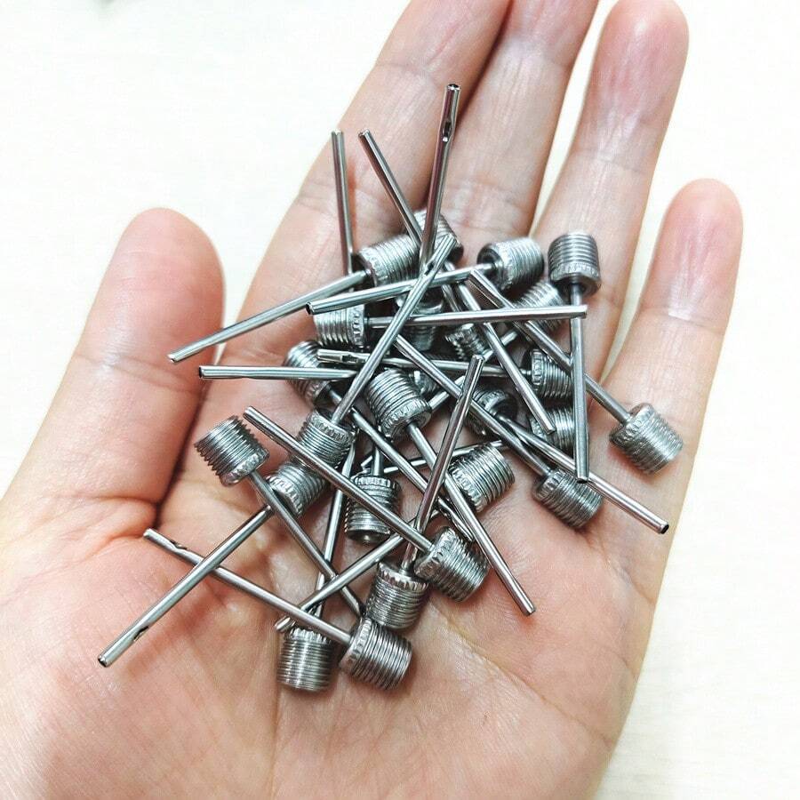 5pcs Basketball & Football Inflating Needle, Metal Air Pump Nozzle ...