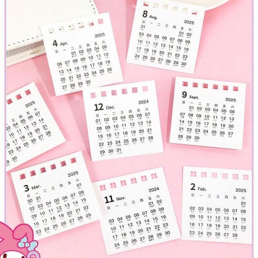 Sanrio 2025 Mini Desktop Calendar, Sanrio 2024 New Design Lamy Desk ...