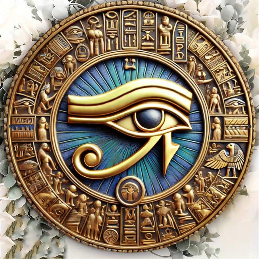 Horus Eye Wall Art, Pre-Drilled Weatherproof Entrance Sign, Suitable For Bachelor Party Decor ...
