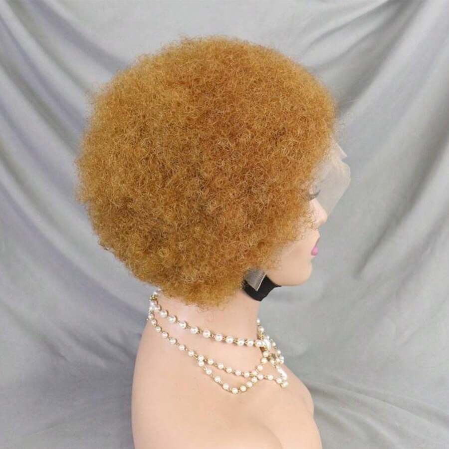 2024 New 13x4 FULL Lace 180% Density BOB Short Pixie Cut Afro Kinky ...