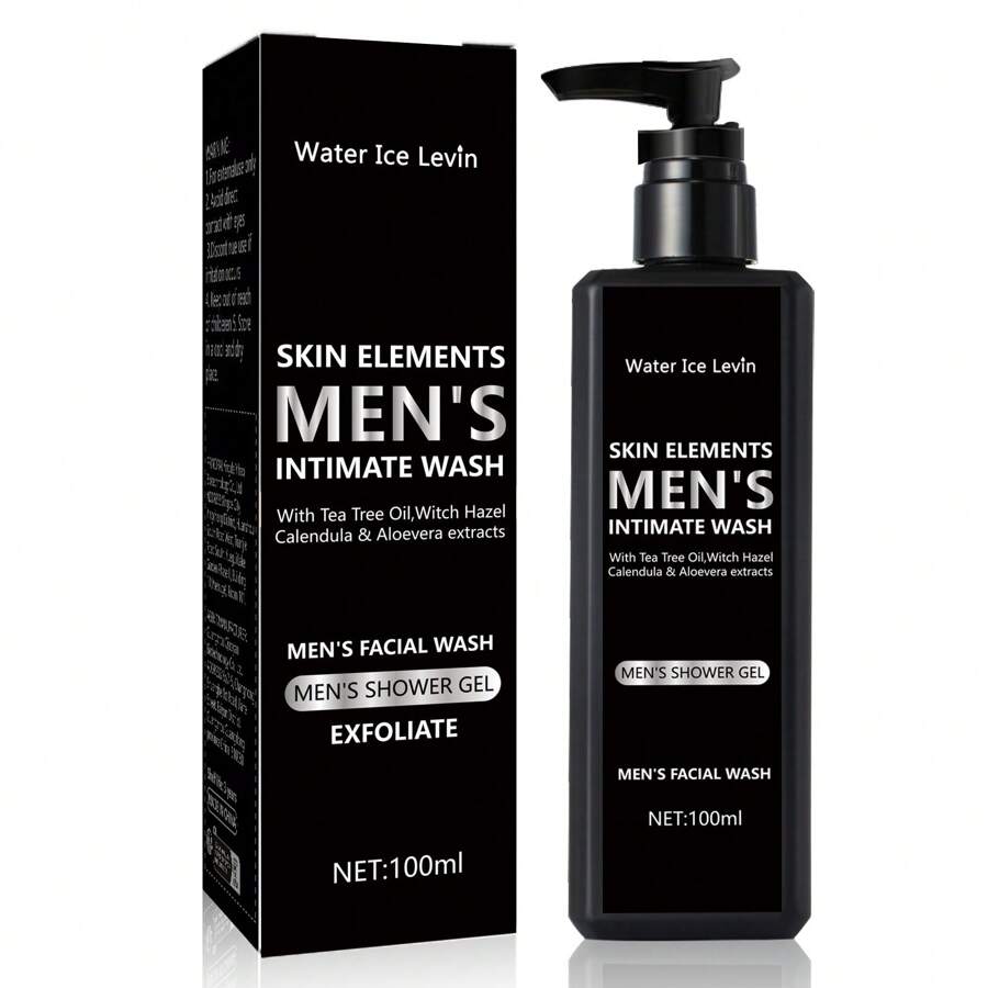 Water ice levin Men's Face Cleansing Milk, Plant-Based Formula, Rich ...
