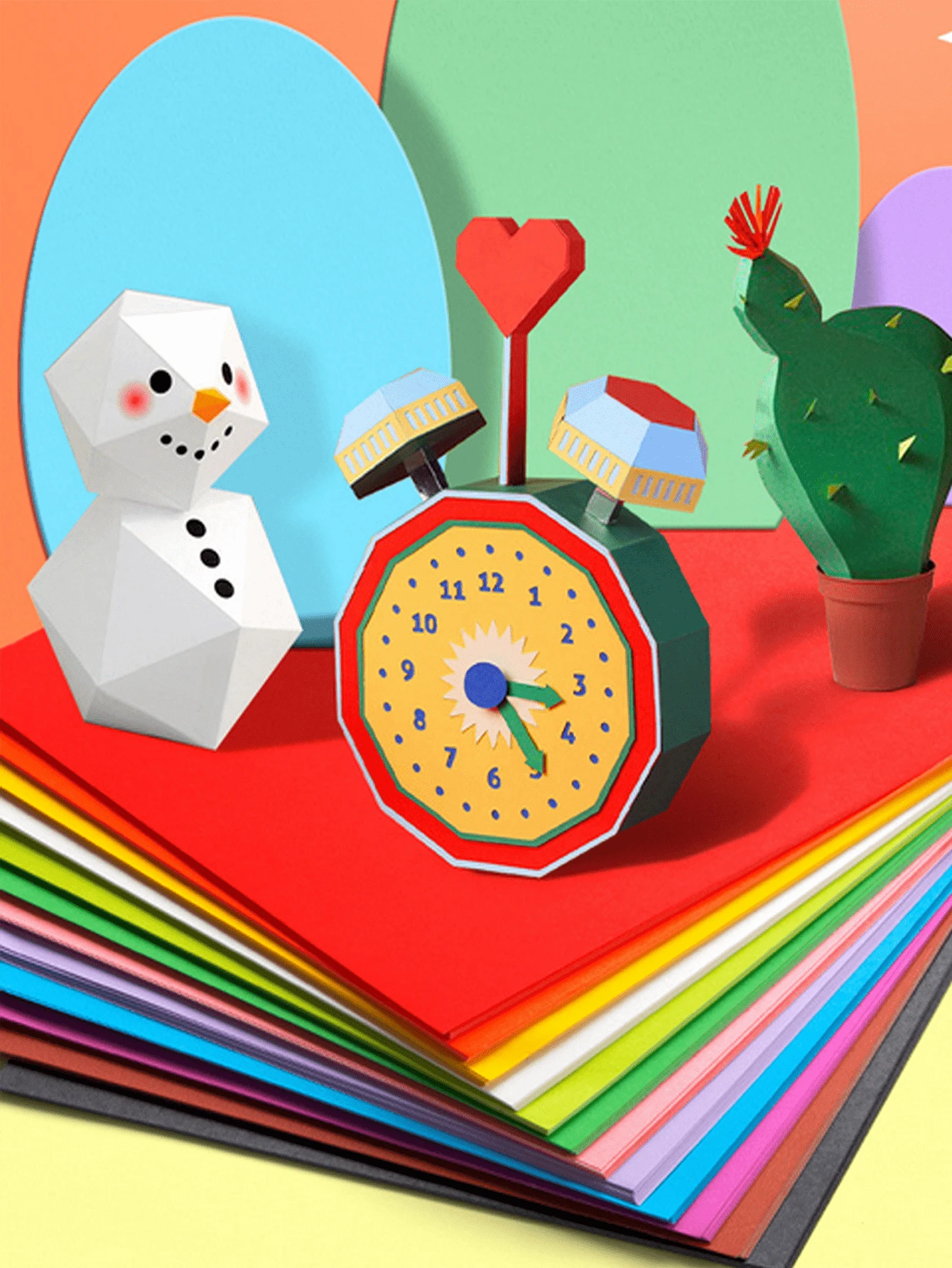 100 Sheet 20 Colors 230gsm A4 Coloured Card Colorful Paper More Fun ...