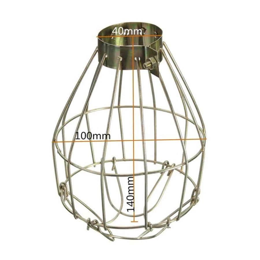 Metal Lamp Bulb Guard Clamp Vintage Light Cage Hanging Industrial Lamp ...
