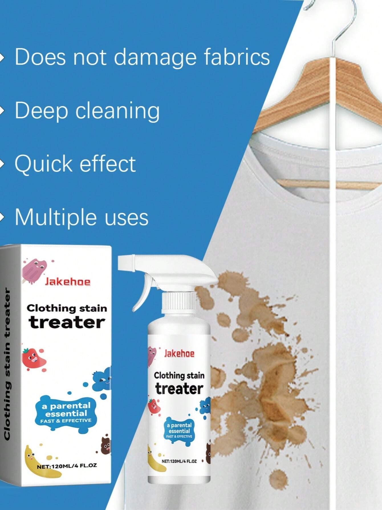 สเปรย์ขจัดคราบบนเสื้อผ้า - ทำความสะอาดคราบมันอย่างอ่อนโยน ดับกลิ่นและ ...