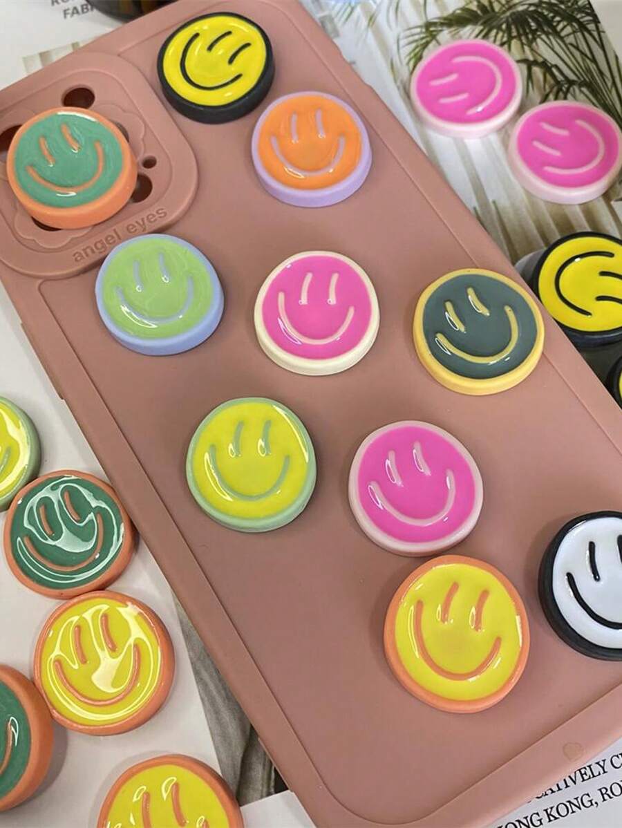 10PCS Strong Fridge Magnets, Colorful Decorative Smiling Face ...