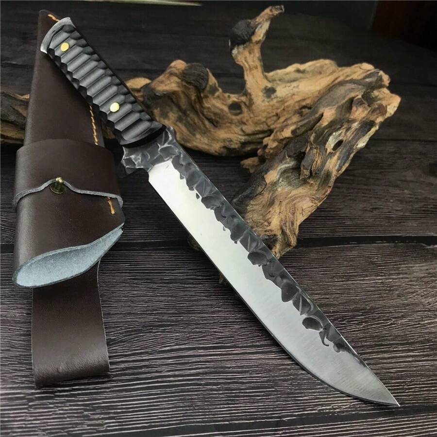 Hand Tool Integrated Keel Tactical Fixed Blade Knife Forged Steel High ...