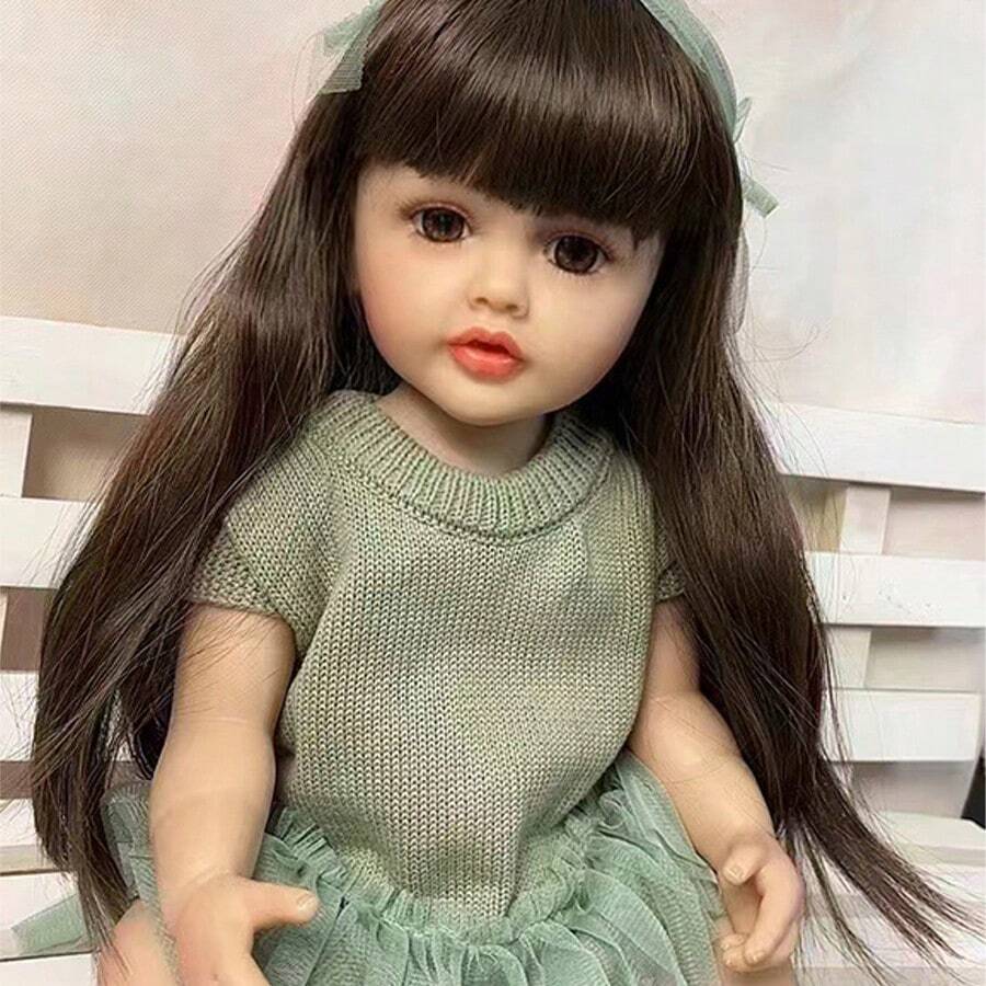22inch Reborn Toddler Doll Girl Full Body Lifelike Doll Supersoft ...