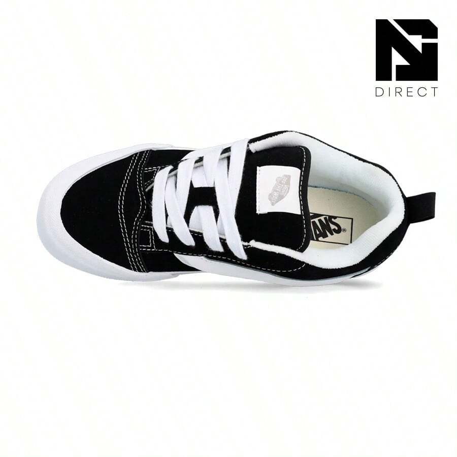 Vans Vans Knu Skool Black White (Youth) Women's Casual Shoes US M ...