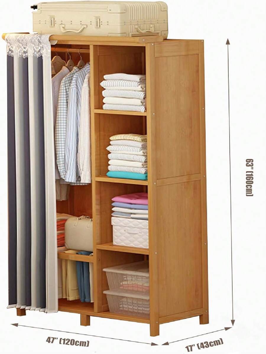 Easy To Install Wardrobe, Adjustable Height Storage Of Wardrobe ...