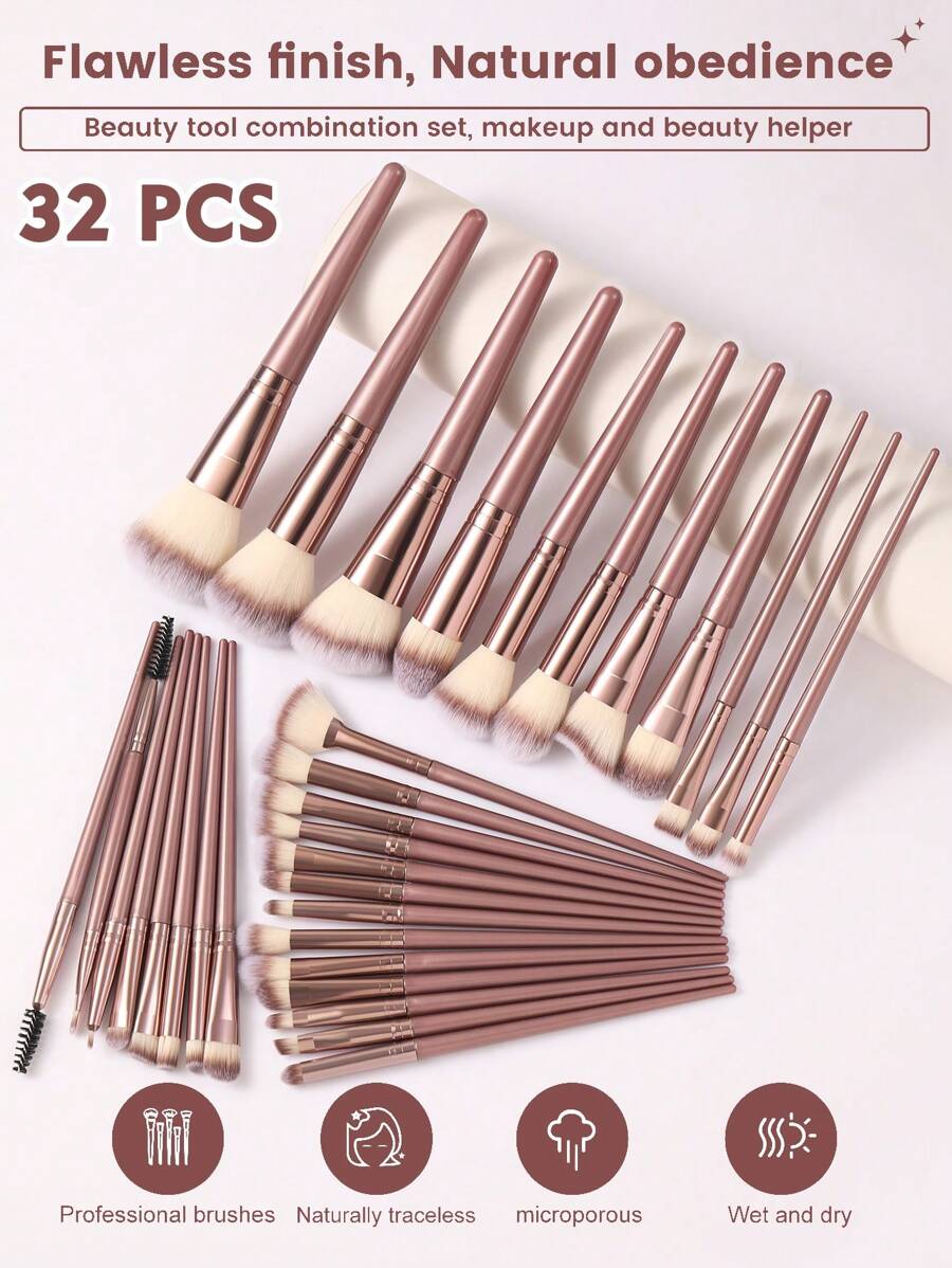 9/10/32/42PCS Makeup Tools Set Including:1pc Multi-Functional Zipper ...