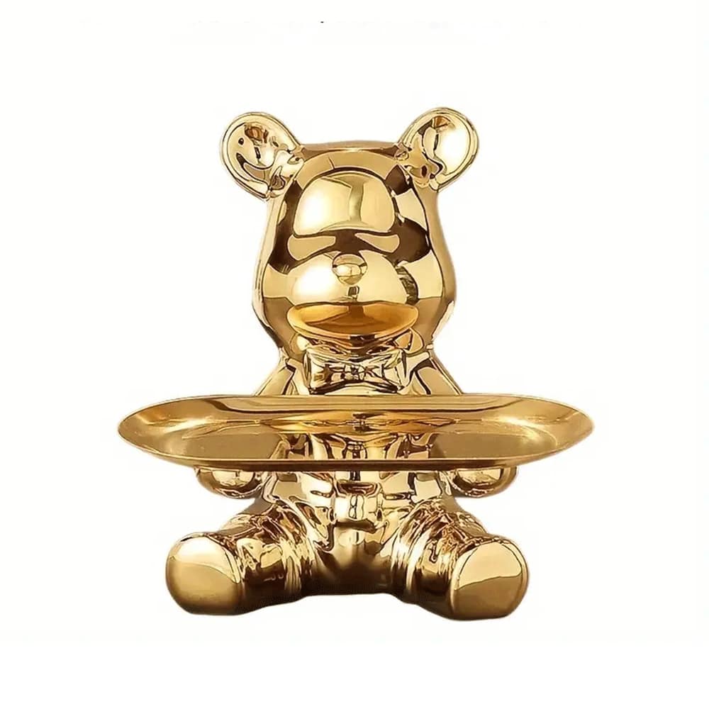 Modern Ceramic Bear Key Holder Tray, Organizer For Keys, Jewelry And ...