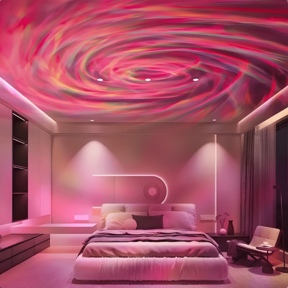 1pc LED Aurora Projection Light, Ripple Wave Projection Lamp, Starry ...