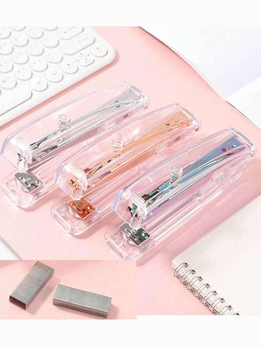 1 Stapler + 1 Box Of Staples (12#, 1000pcs) Small Manual Stapler ...