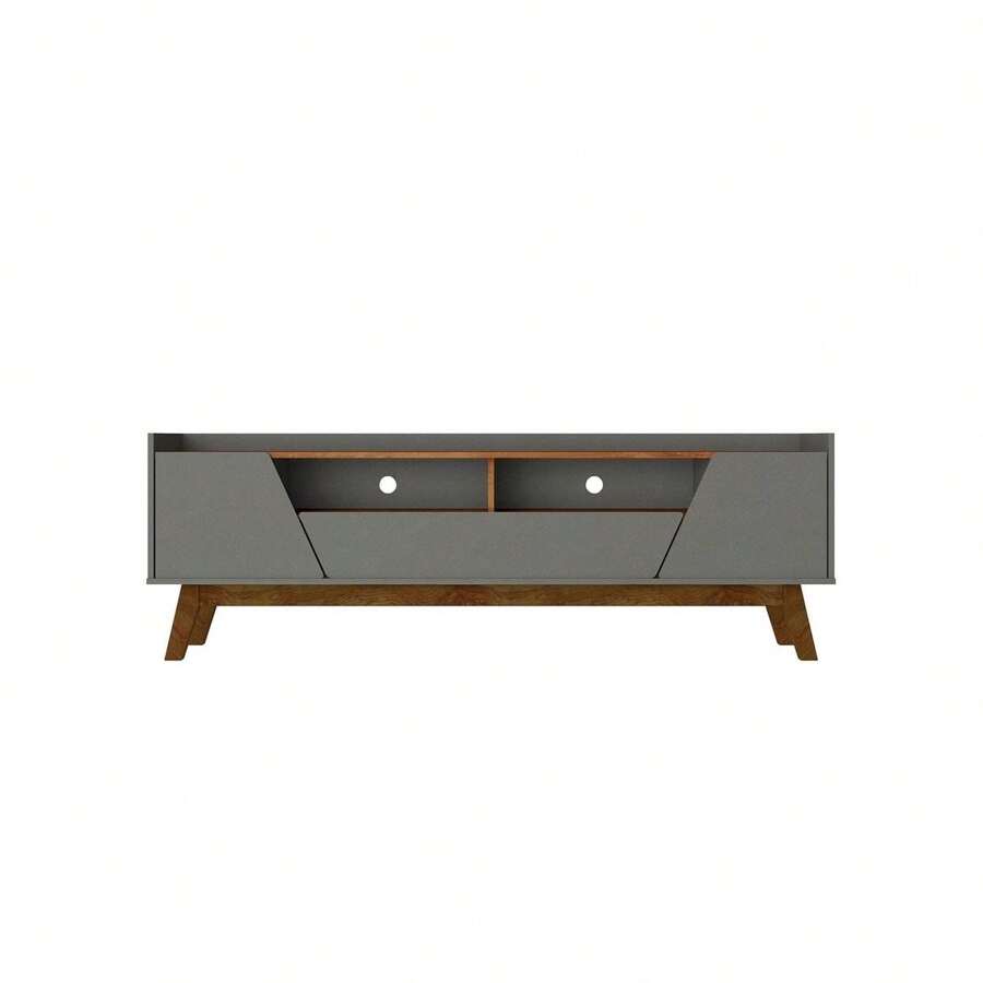 Manhattan Comfort Mid-Century Modern Marcus 70.86-Inch TV Stand Solid ...