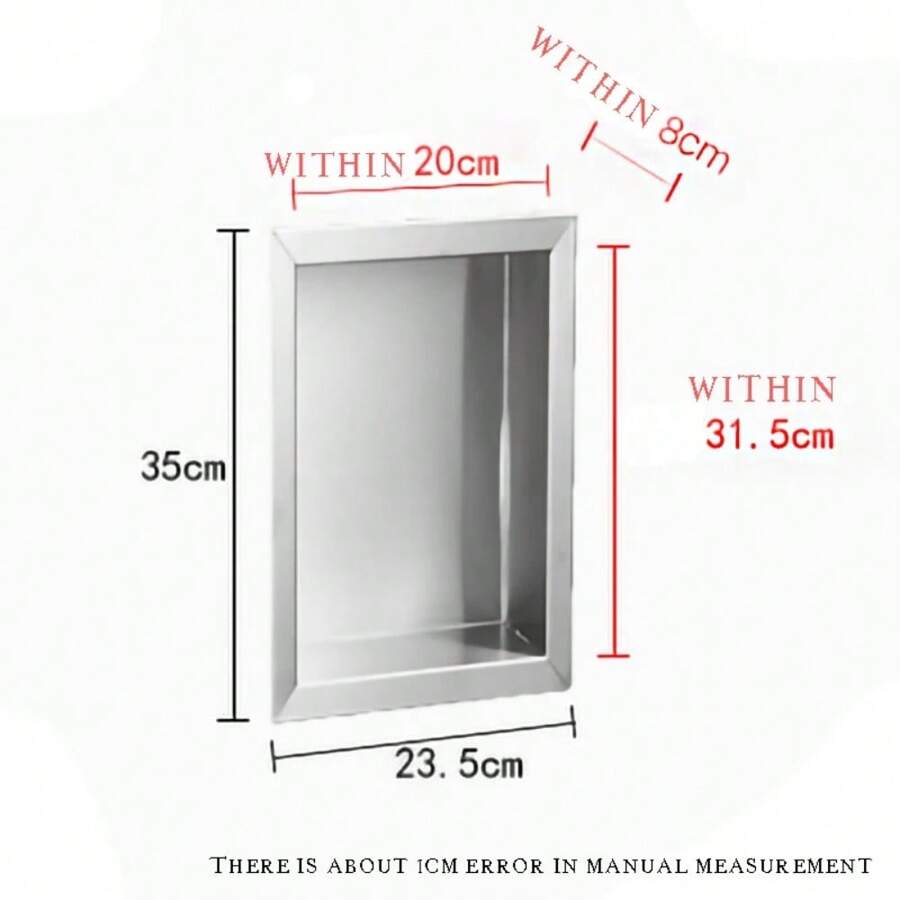 Concealed Embedded Wall Niche Shower Room Stainless Steel Brush Nickel ...